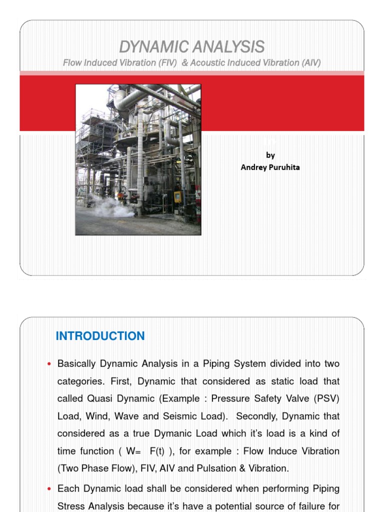 FIV and AIV Analysis in Piping Systems | PDF | Fluid Dynamics | Pipe ...