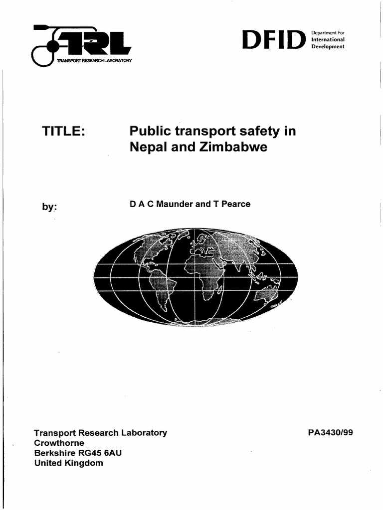 Highway Code Zimbabwe 2022 | PDF | Traffic Collision | Bus