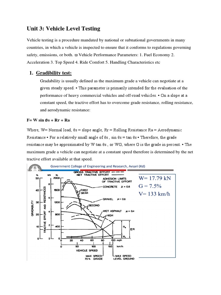 Unit 3 Vehicle Level Testing | PDF | Anti Lock Braking System | Brake