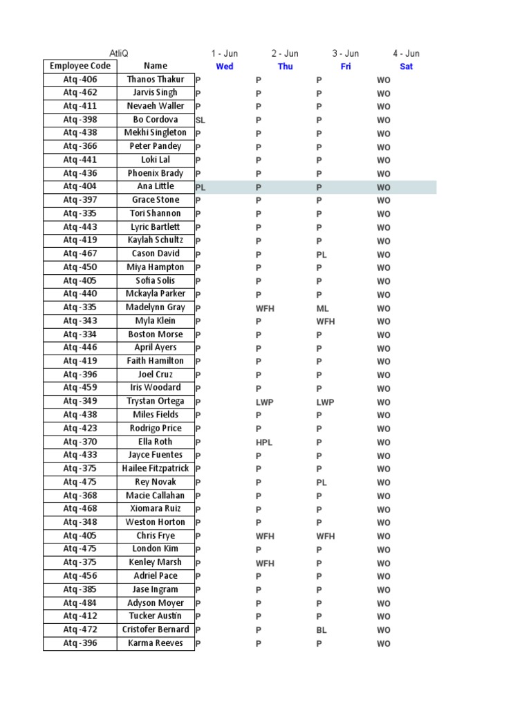 Attendance Sheet 2022-2023 - Masked | PDF | Employee Benefits ...