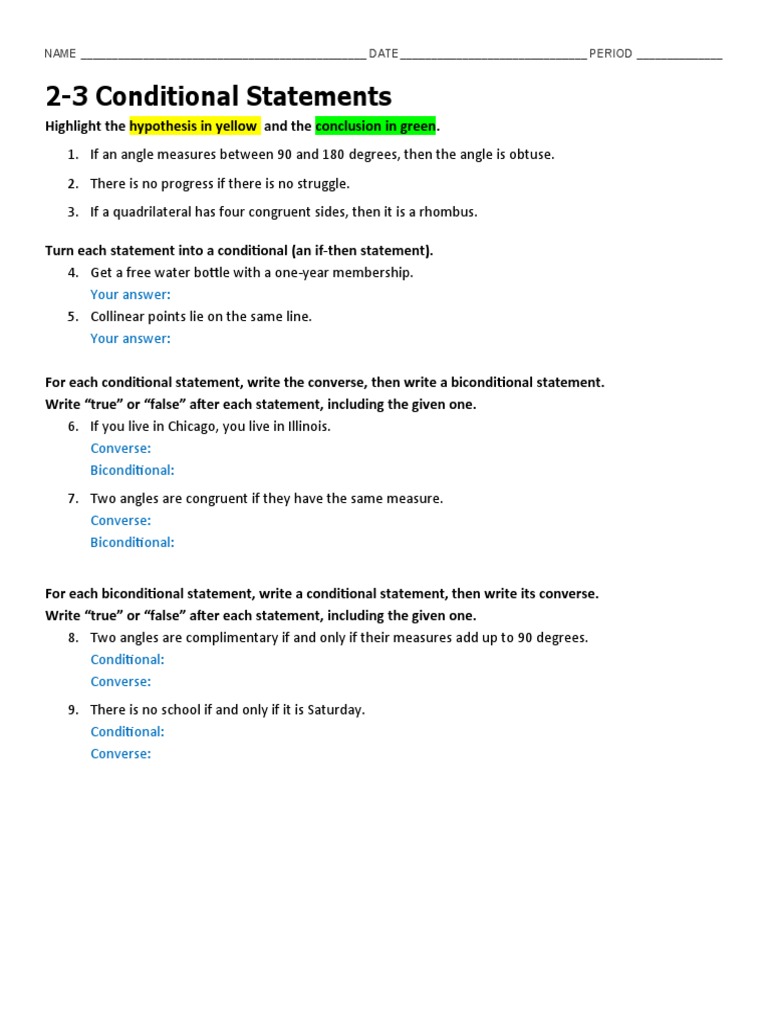 2-3 and 2-6 HW | PDF | Theorem | If And Only If