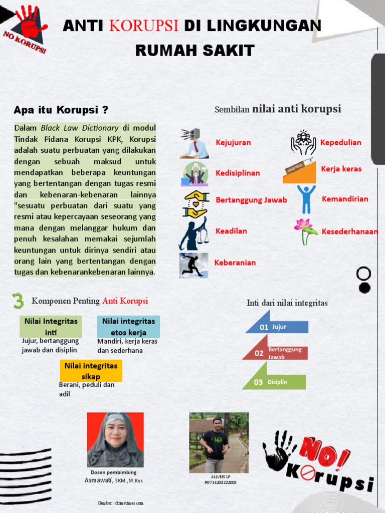 Poster Nilai Anti Korupsi di RS | PDF