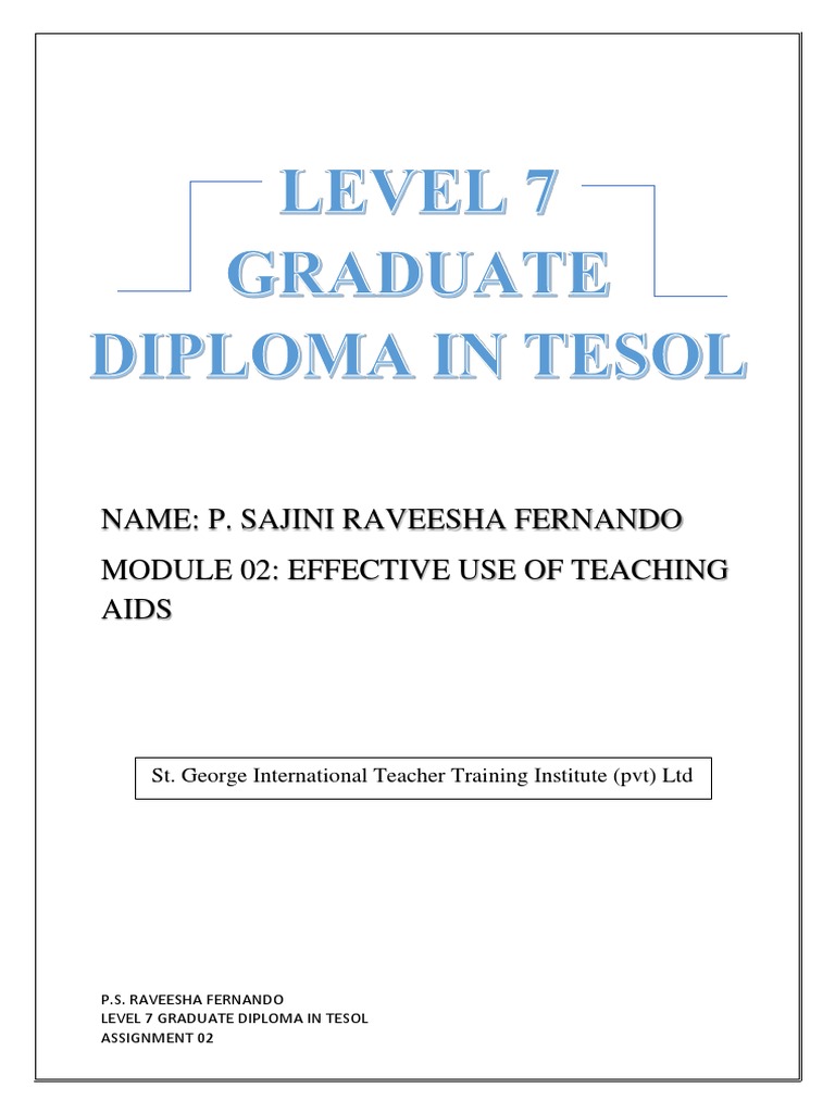 Raveesha Fernando-Module 02 Assessment | PDF | Teachers | Teaching Method