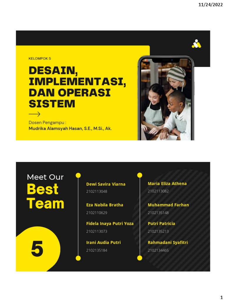 Desain, Implementasi, Dan Operasi Sistem. | PDF