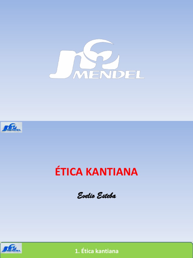 Power Point Ética Kantiana 2-271218288610 | PDF | Immanuel Kant | Moralidad