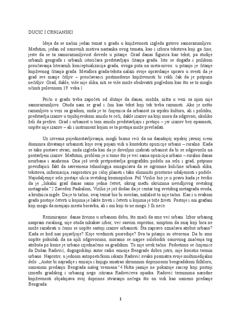 Ducic I Crnjanski | PDF