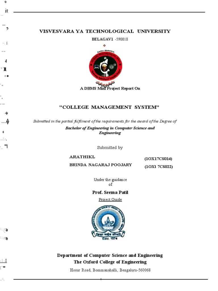 DBMS Project | PDF | Relational Database | Table (Database) DBMS Project | PDF | Relational Database | Table (Database)