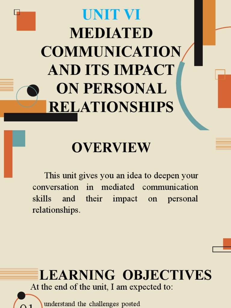 Impact of Mediated Communication on Relationships | PDF | Computer ...