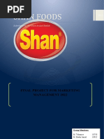 Shan Food Marketing Report Multan | PDF | Strategic Management | Marketing