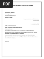 Modele Lettre de Demande de Disponibilite | PDF