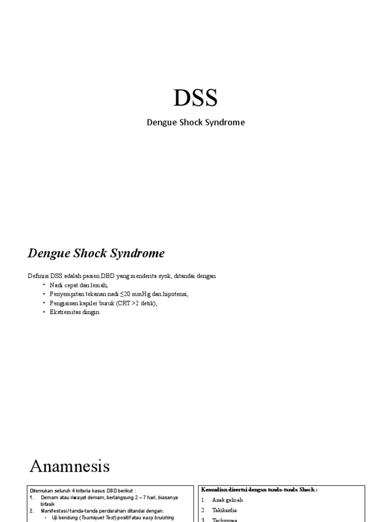 Dengue Shock Syndrome | PDF