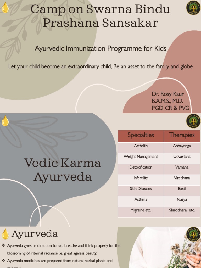 Camp of Swarna Bindu Prashana | PDF | Ayurveda | Common Cold