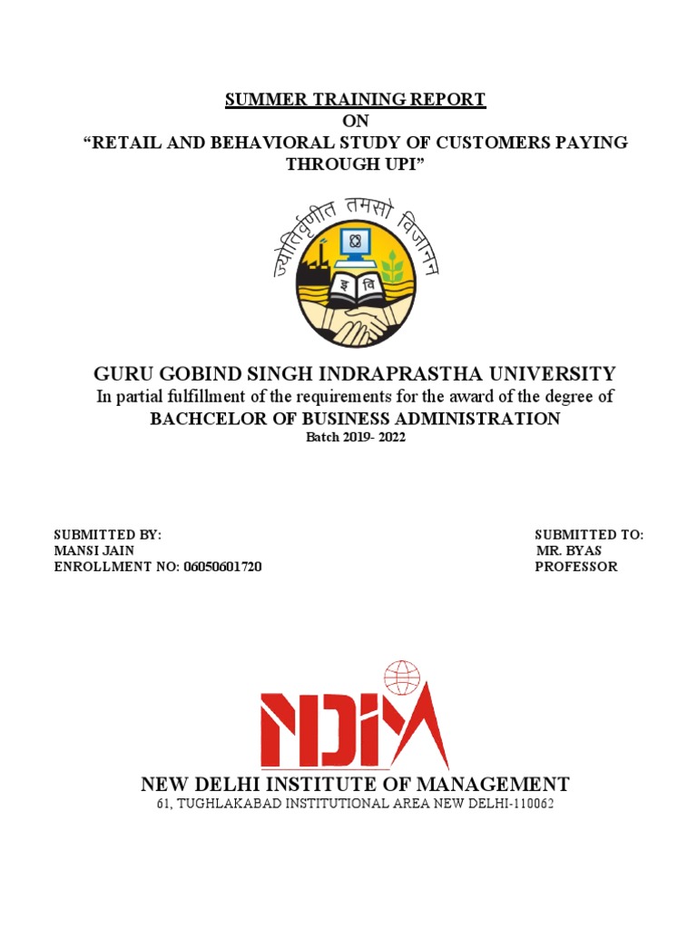 Internship Report | PDF | Sampling (Statistics) | Retail