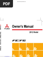 Mitsubishi Fuso Maintenance Schedule | PDF | Axle | Manufactured Goods