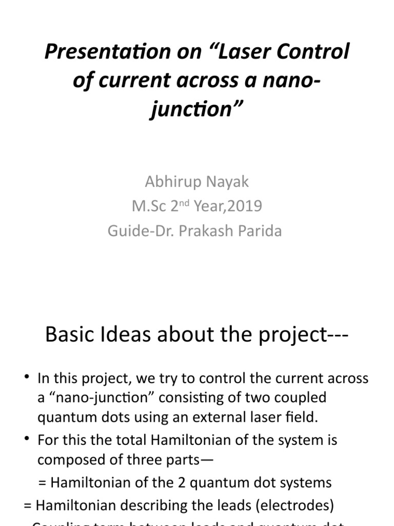 Abhirup | PDF | Hamiltonian (Quantum Mechanics) | Matrix (Mathematics)