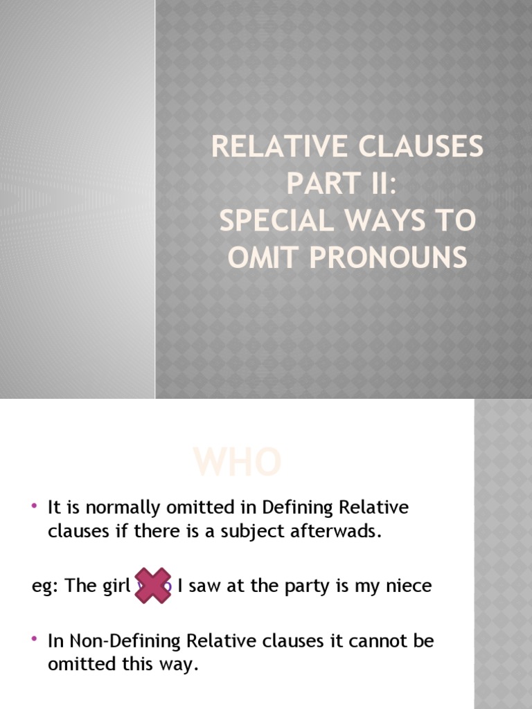 Relative Clauses Part 2 | PDF | Verb | Grammar