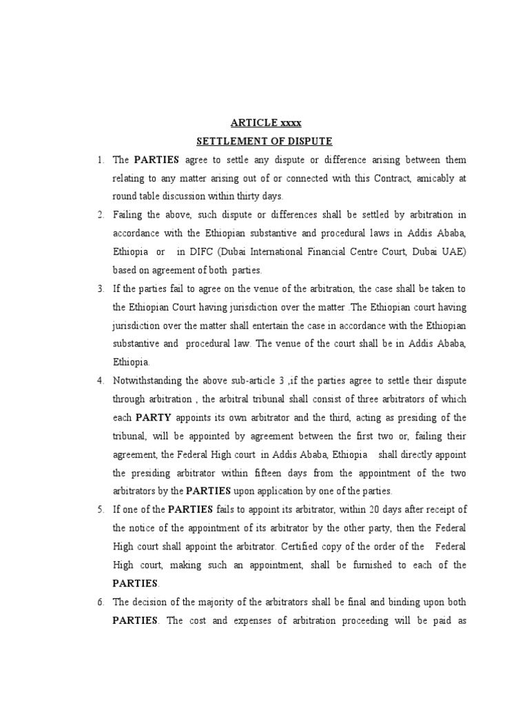 Dispute Settlement Mechanism | PDF | Arbitral Tribunal | Arbitration