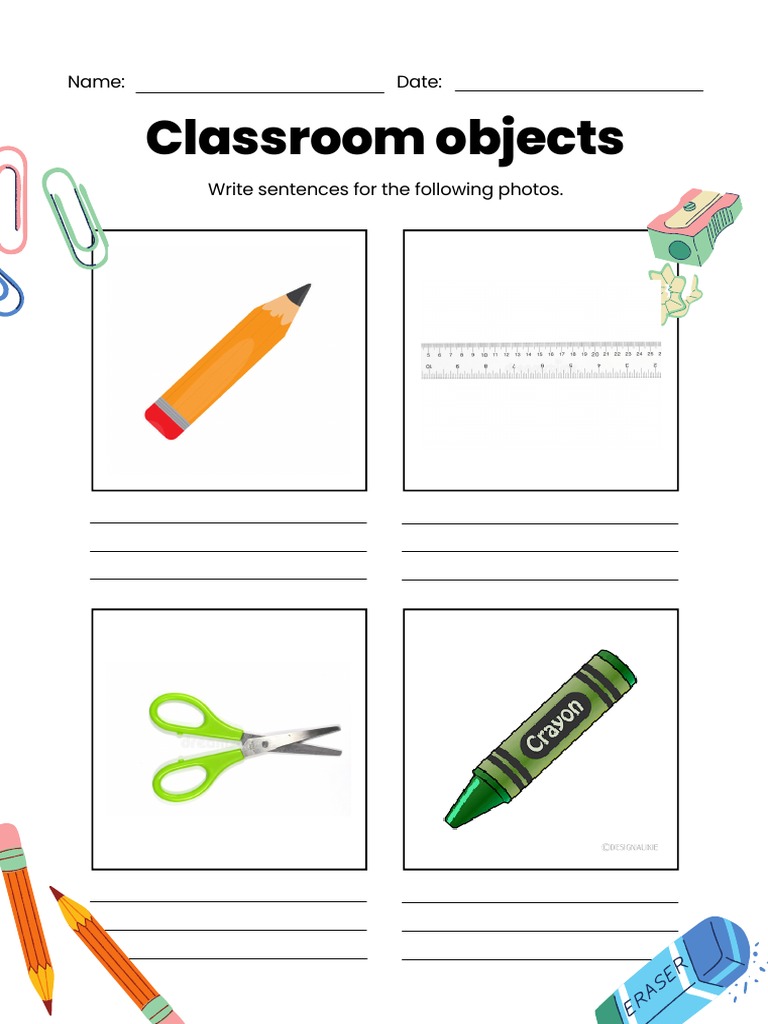 Descriptions of Common Classroom Objects | PDF