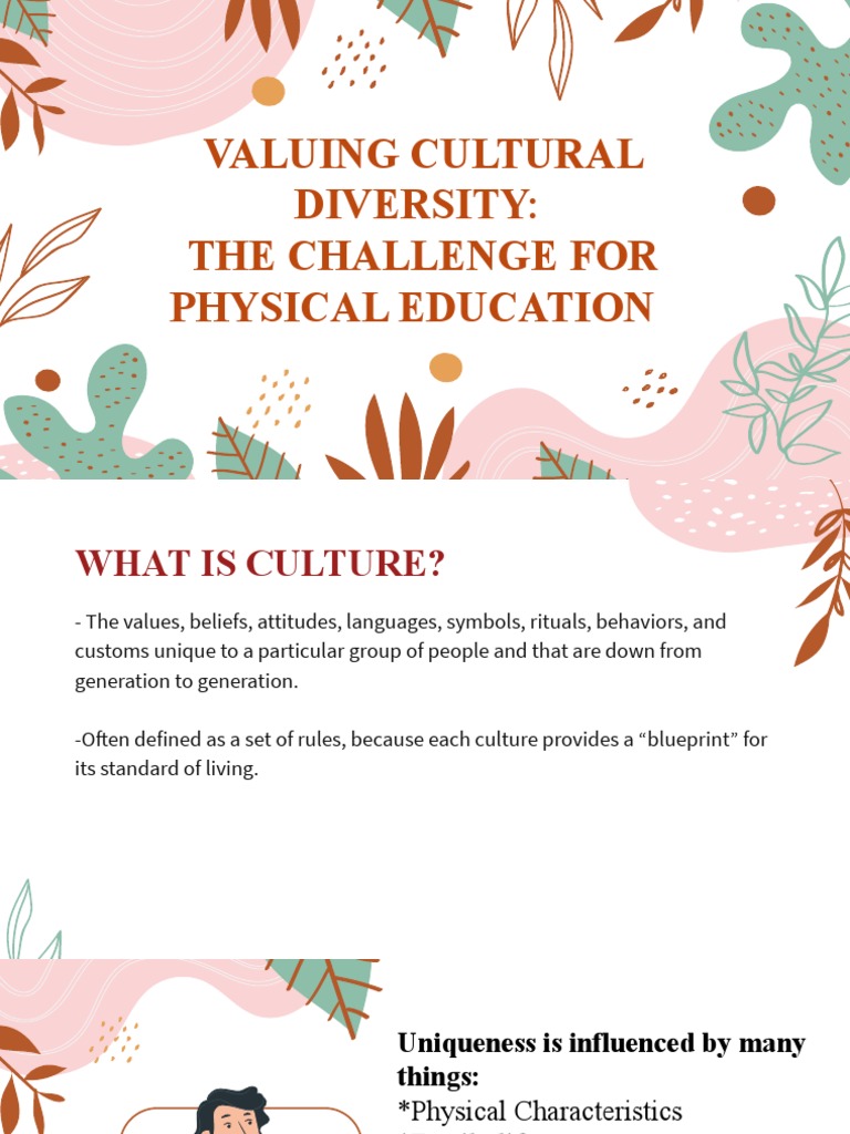 Valuing Cultural Diversity The Challenge For Physical Education | PDF ...