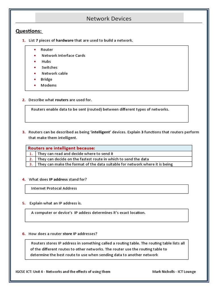 Work Devices | PDF | Router (Computing) | Computer Network