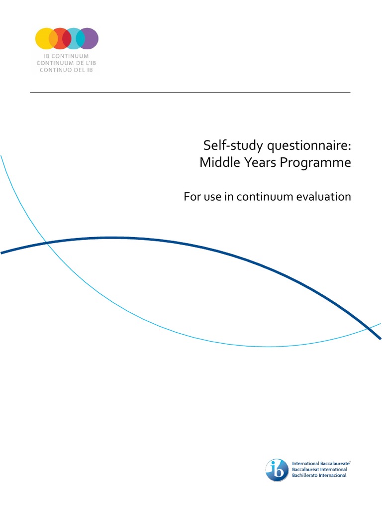 MYP Self Study Questionnaire | Download Free PDF | Educational Assessment | Curriculum