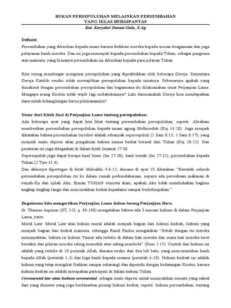 Persepuluhan #2 | PDF