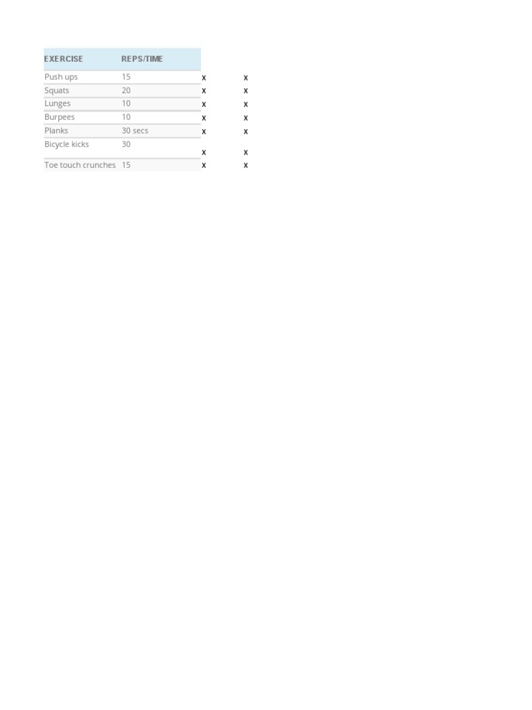 Full Body Workouts PDF