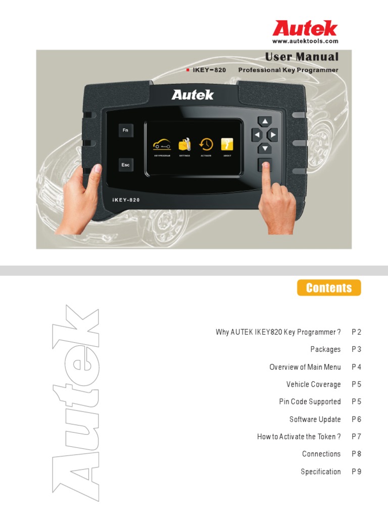 AUTEK IKEY820 Key Programmer: An All-In-One Solution for Professional ...
