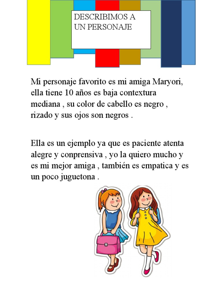 Describimos A Un Personaje | PDF
