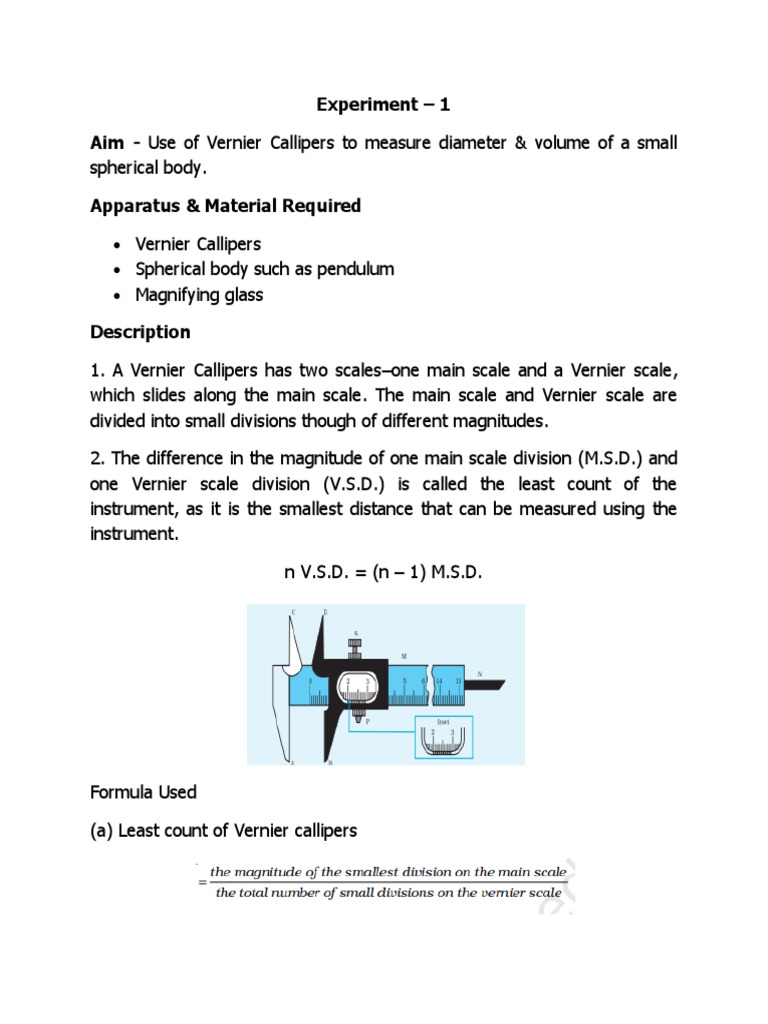 CLASS XI EXPERIMENT Physics | PDF | Force | Metrology