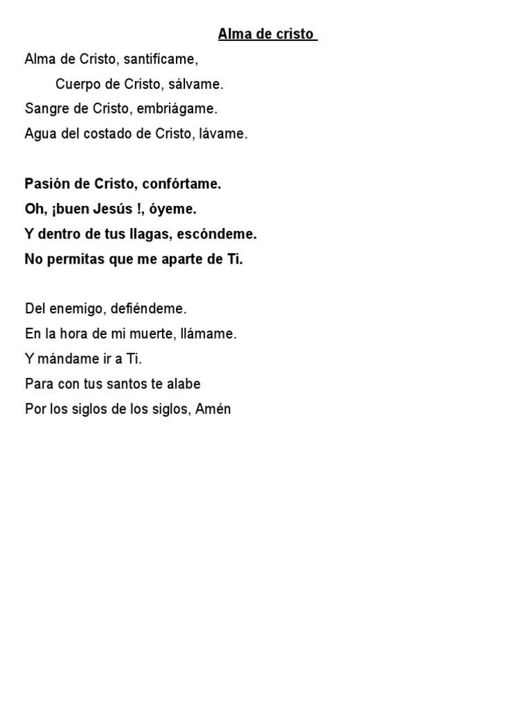 Letra de Cantos | PDF | Cristo (título) | Oración
