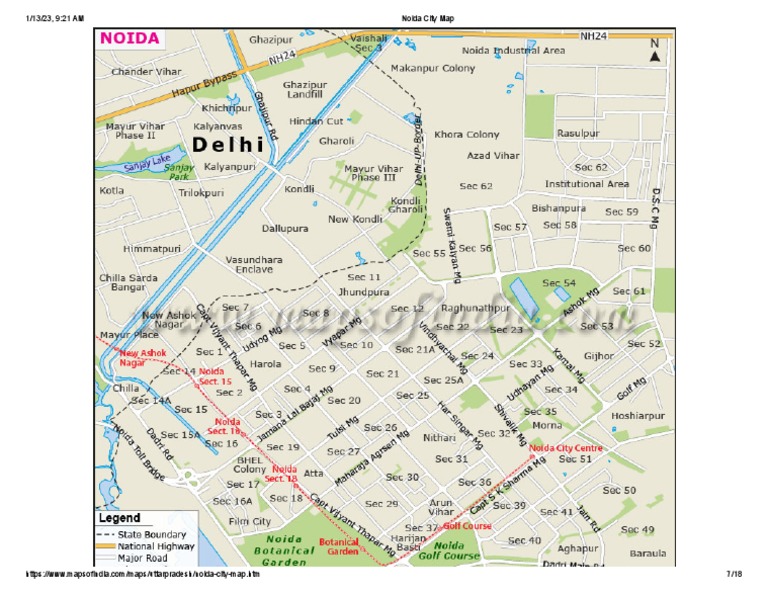 Noida City Map | PDF