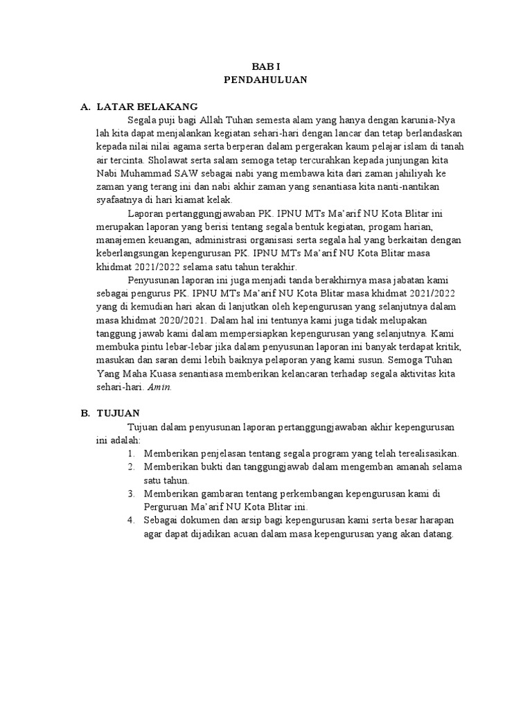 Struktur & Proker (AutoRecovered) | PDF