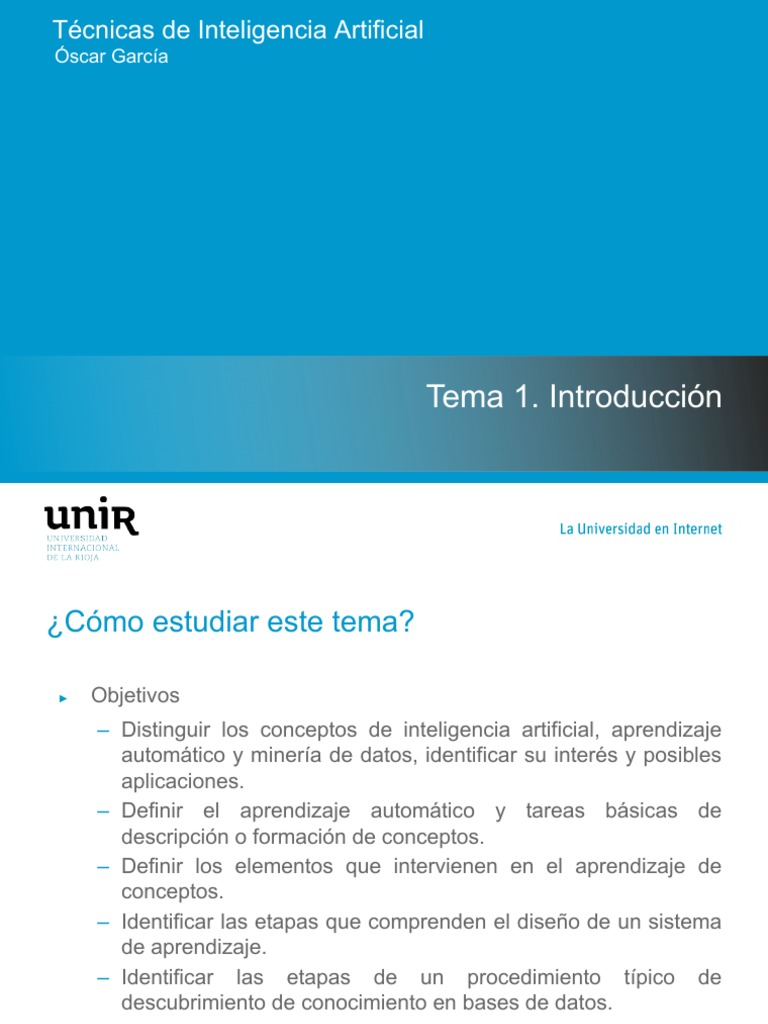 MUAVDM TIA PER3911 Tema01 | PDF