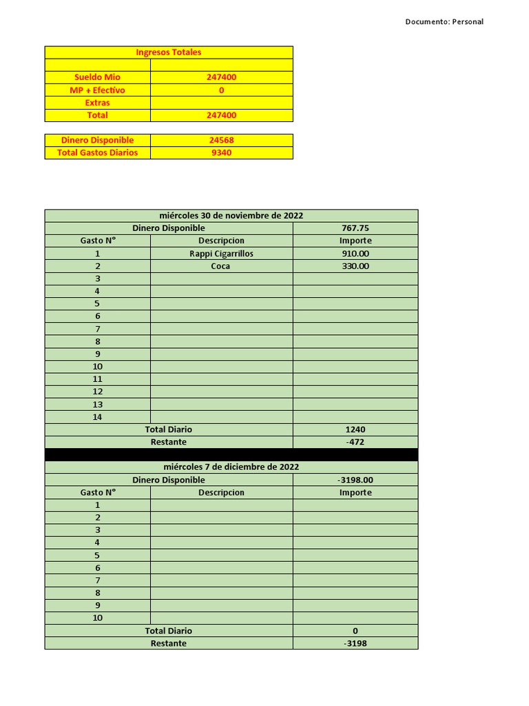 Libro Contable Nov | PDF
