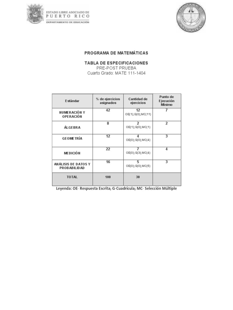 Pre Post Diagnostica de Matematica 4to | PDF | Decimal | Notación