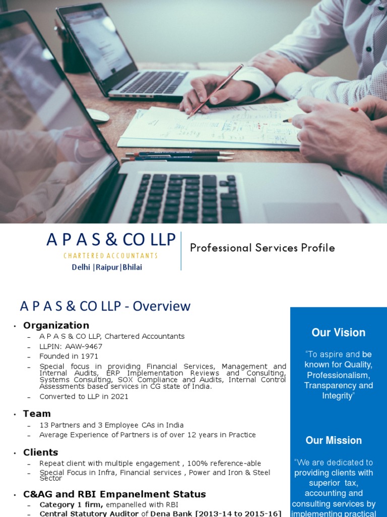 Apas Profile | PDF | Financial Audit | Audit
