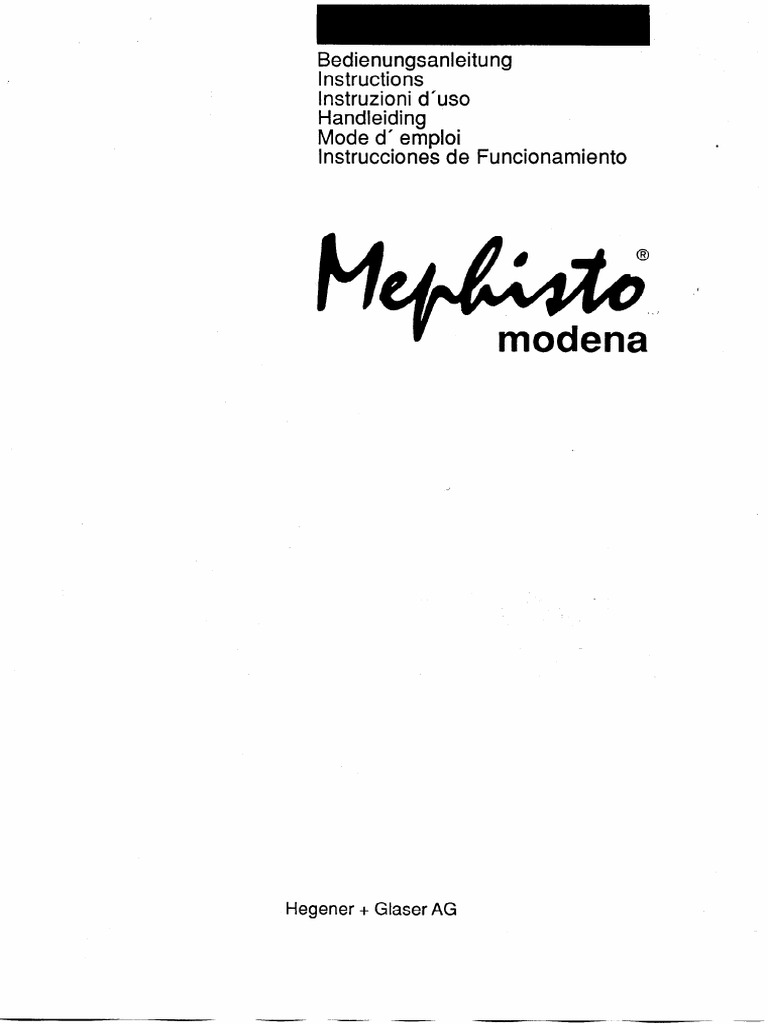 Mephisto Modena EN | PDF