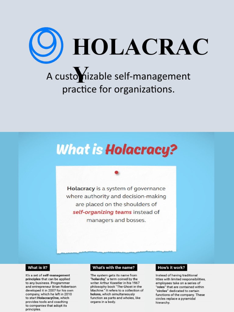 Holacracy Final | PDF | Governance | Business