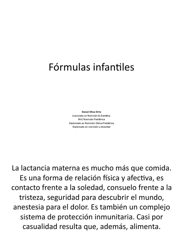 Formulas Lacteas Infantiles | Descargar gratis PDF | Leche | Amamantamiento