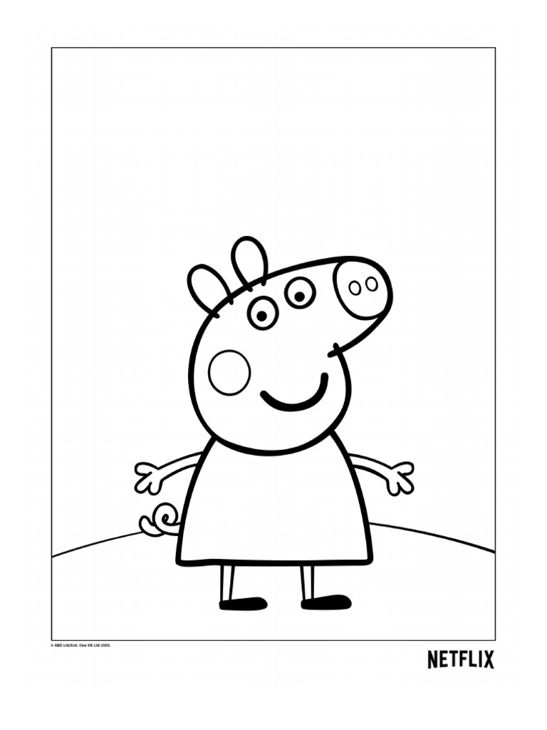 Netflix Coloring Page Peppa | PDF
