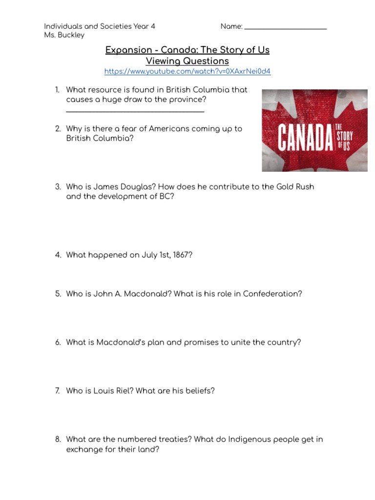 Expansion - Canada The Story of Us | PDF