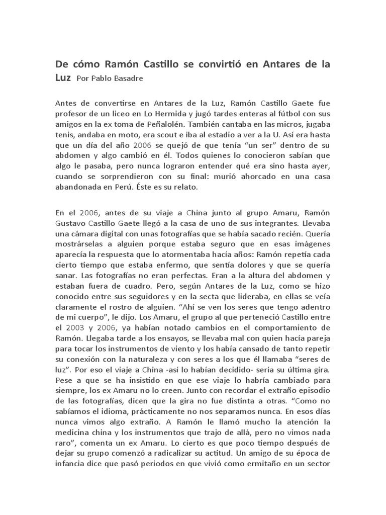 Ramón Castillo | PDF