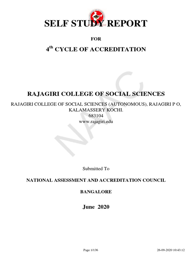 SSR Report | PDF | Curriculum | Mentorship