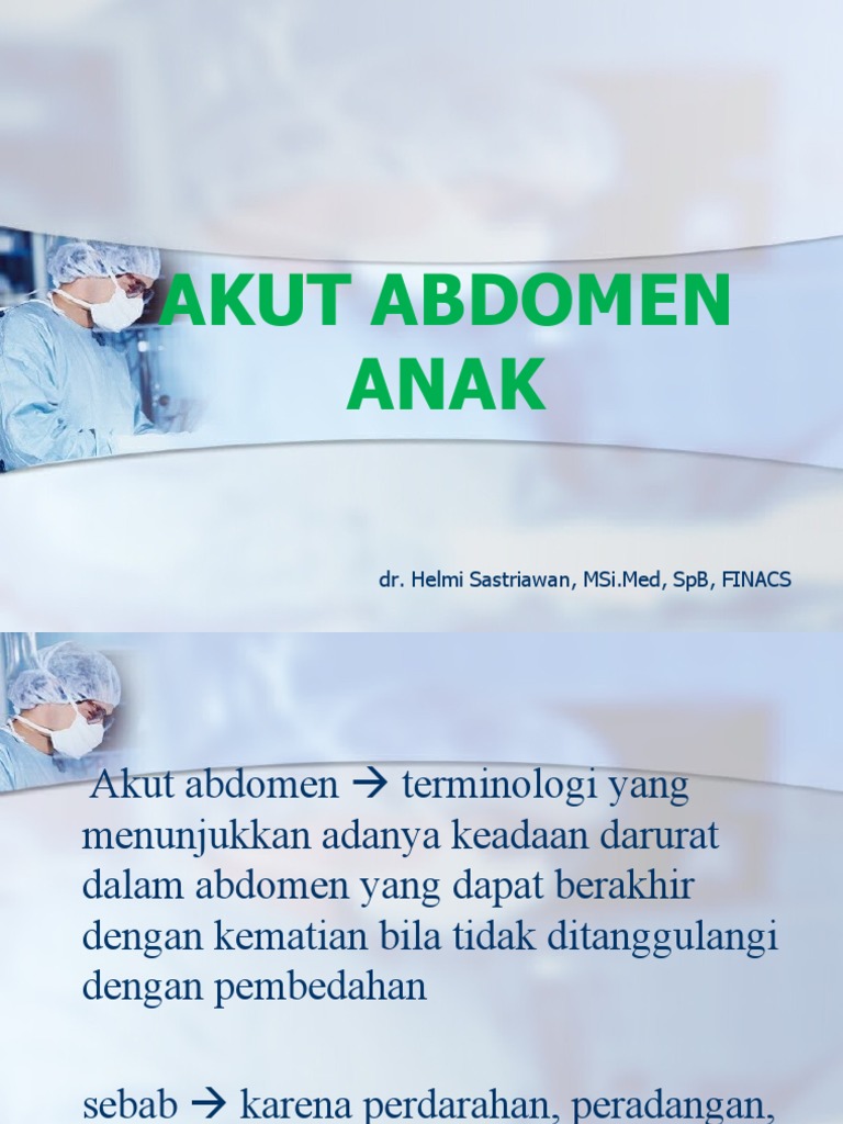 K6.Akut Abdomen Anak Untan | PDF