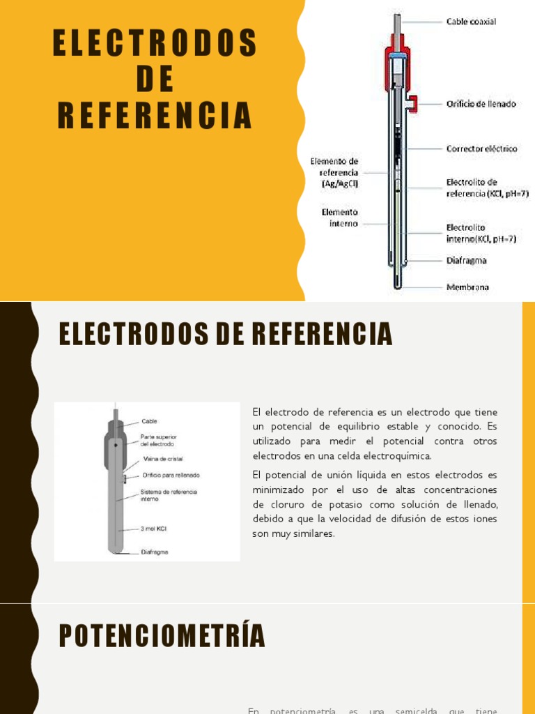 Tipos y funciones de electrodos de referencia | PDF