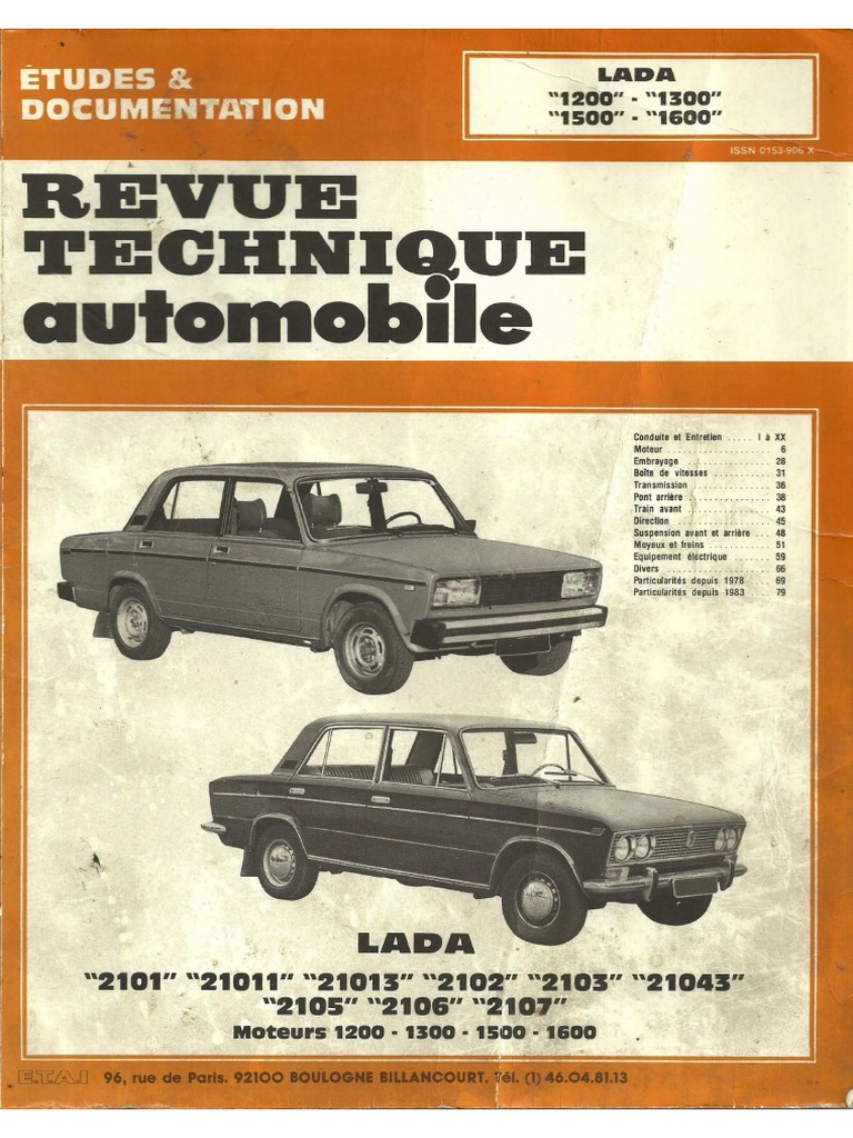 RTA Lada 1200 1300 1500 1600 | PDF