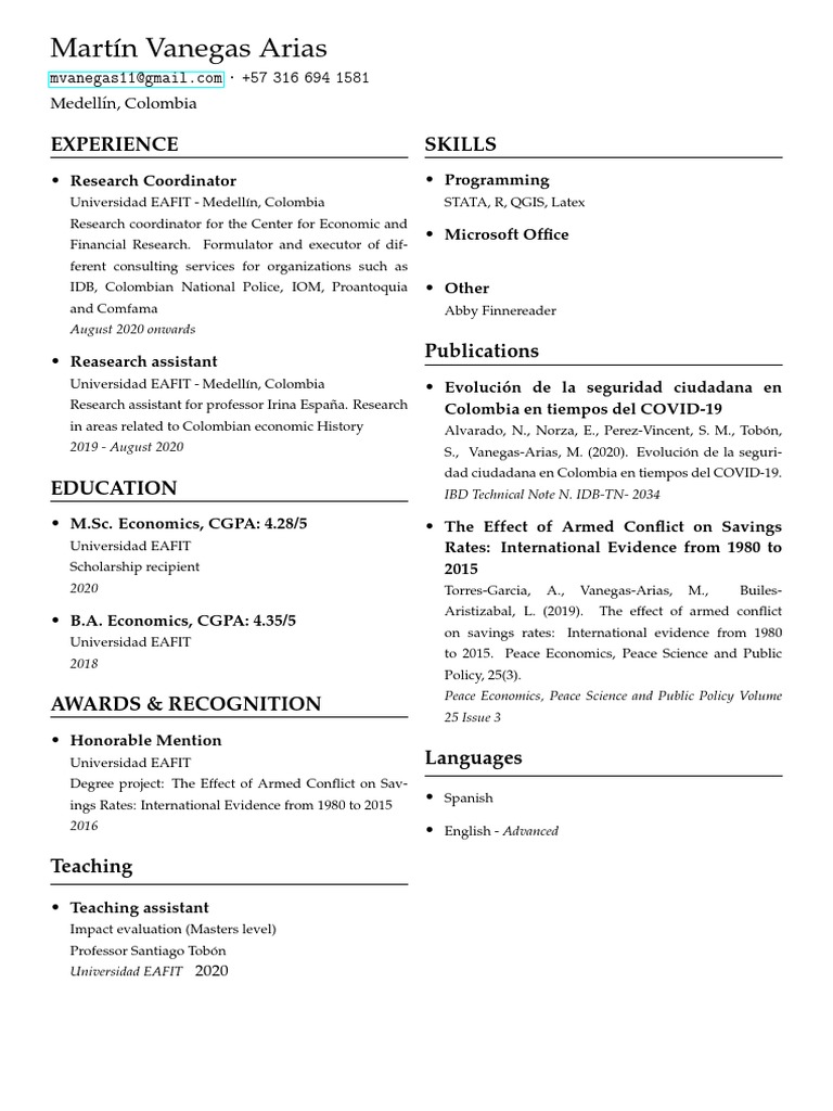 Resume Template | PDF | Science