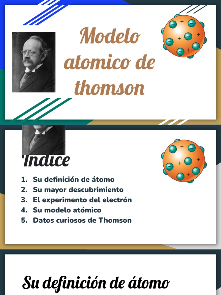 Modelo Atomico de Thomson | PDF