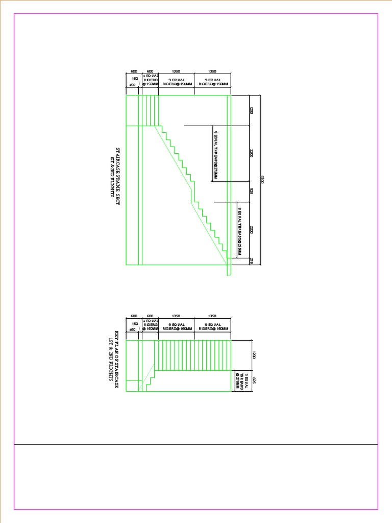 4 Equal Risers @150MM 9 Equal RISERS@150MM 9 Equal RISERS@150MM 600 600 ...